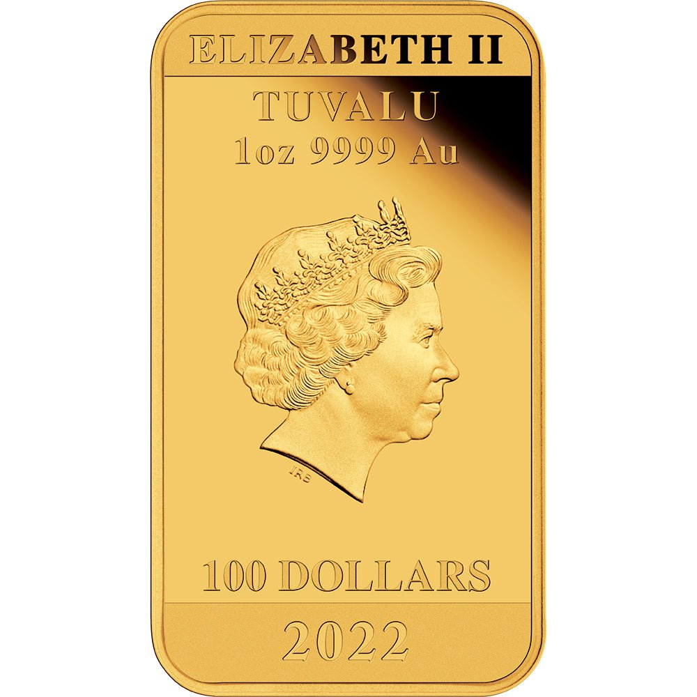 2022 60 Years Of Bond 1oz Gold Proof Rectangular Coin | Direct Coins