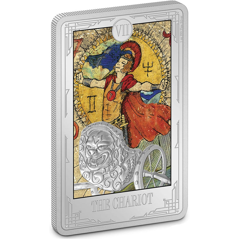 2022 Tarot Cards - The Chariot 1oz Silver Coin | Direct Coins