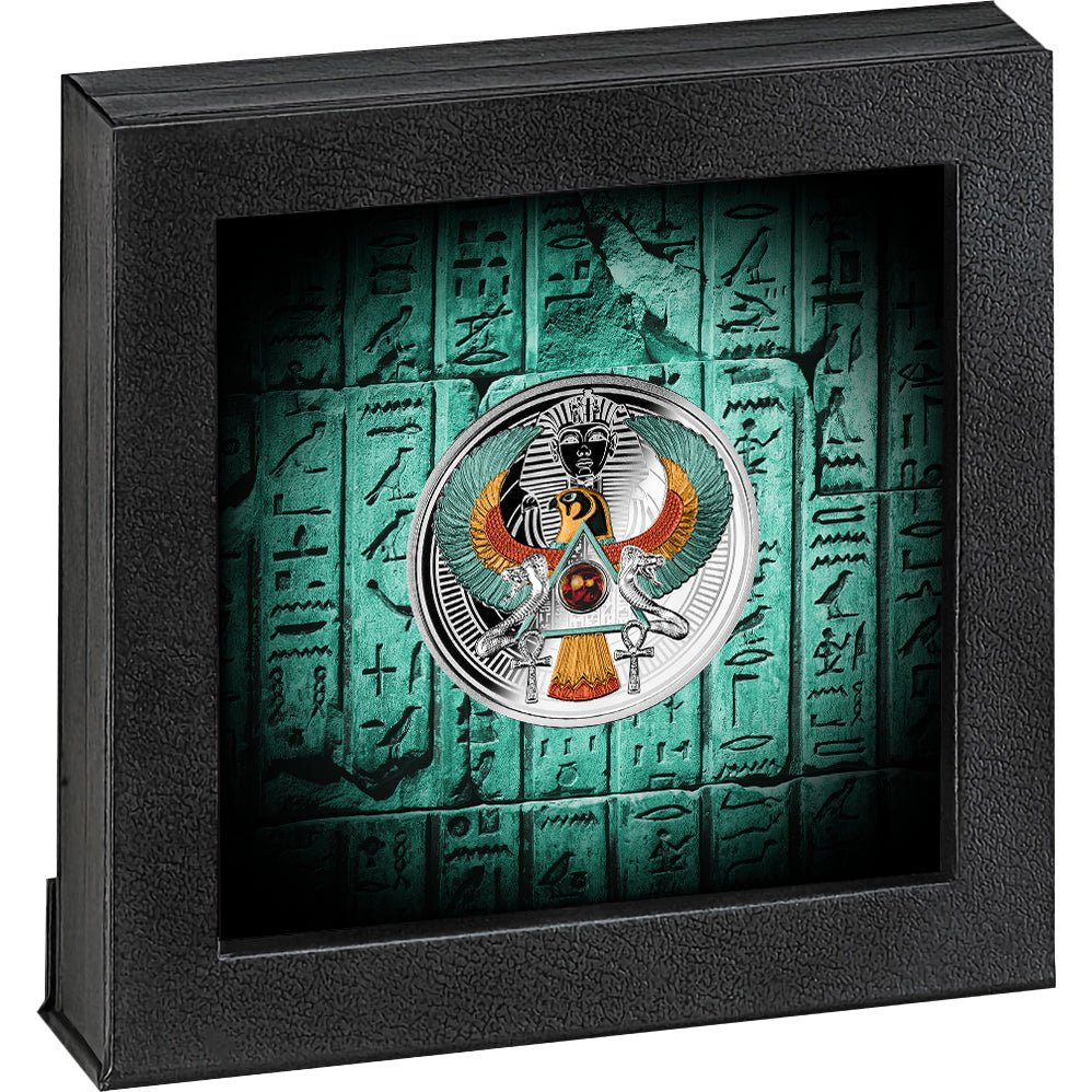 2024 $1 Falcon Of Tutankhamun Silver Proof Coin | Direct Coins