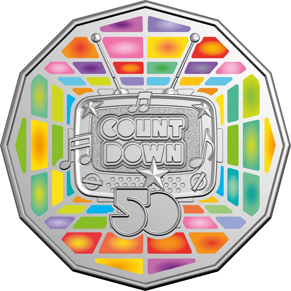 2024 50c 50th Anniversary Of Countdown Coloured Uncirculated Coin In ...