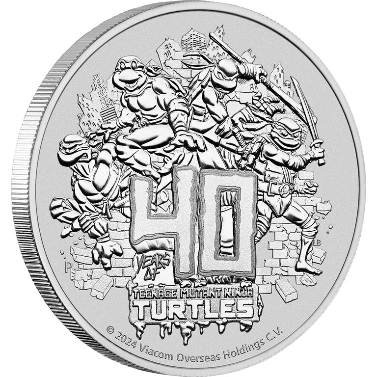 2024 Teenage Mutant Ninja Turtles 40th Anniversary 1oz Silver Coin In ...