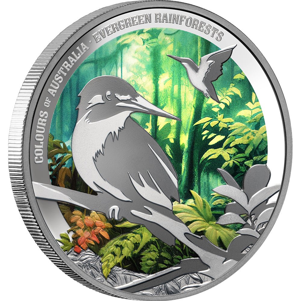 2025 $1 Colours Of Australia - Evergreen Rainforest 1oz Silver Proof C ...