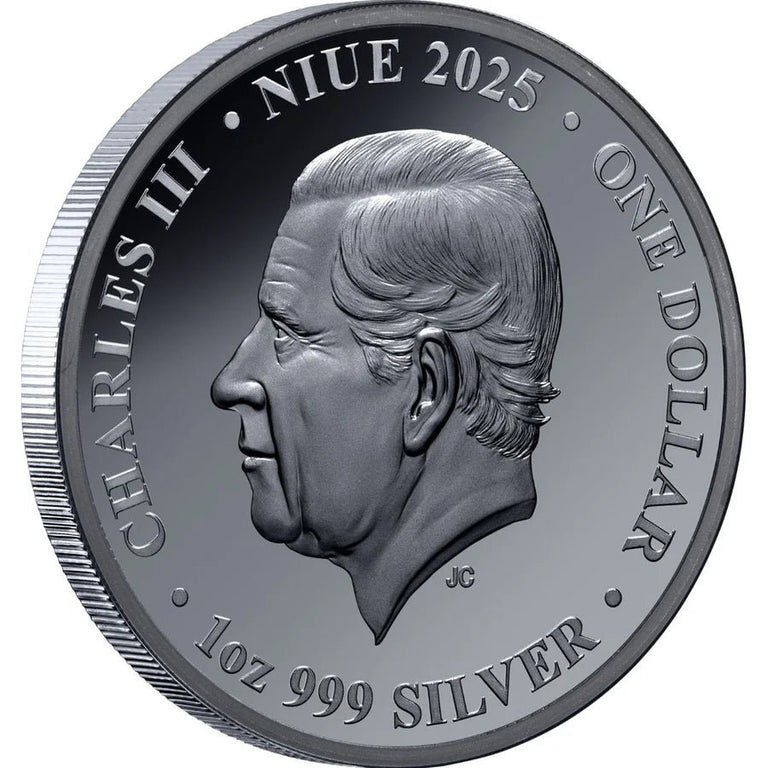 2025 $1 Titanic 1oz Silver Black Proof Coin – Direct Coins