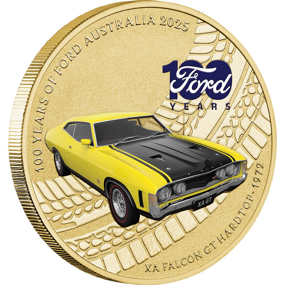 100 Years Of Ford Australia - XA Falcon GT Hardtop 1972 Stamp & Coin ...