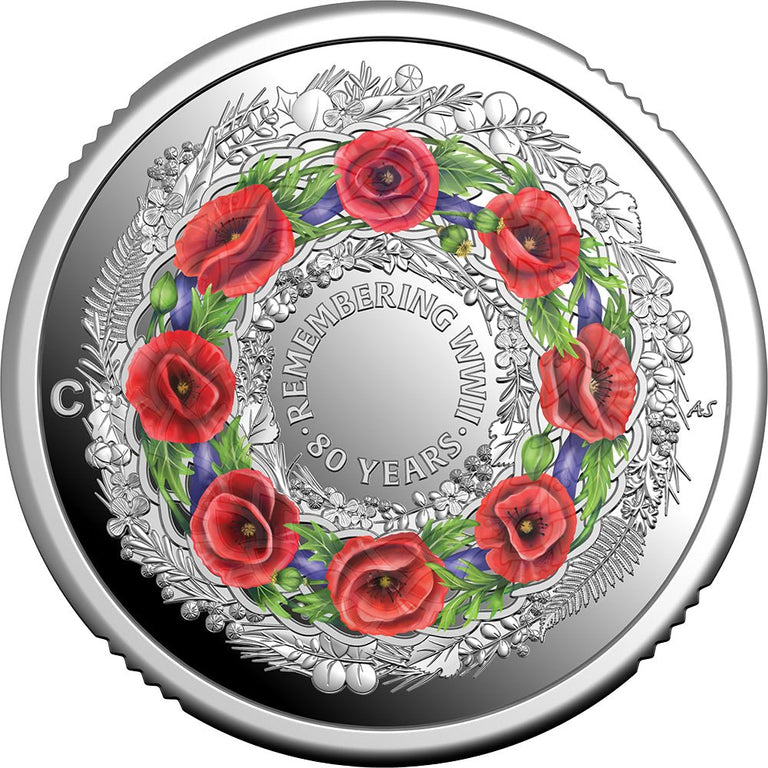 80 Years On: Remembering WWII ‘C’ Mintmark Coloured Fine Silver Proof ...