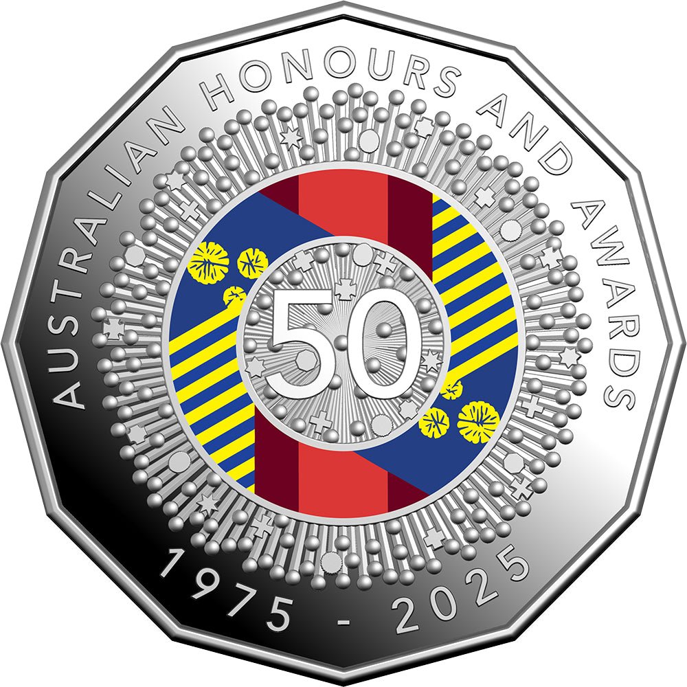 2025 50 Years Of The Australian Honours System Six-Coin Proof Year Set ...