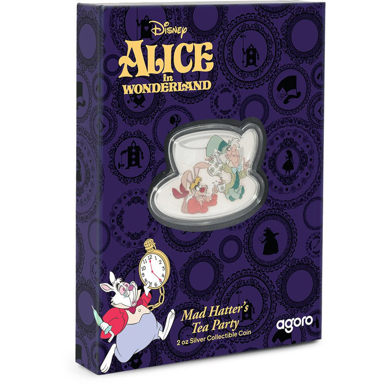 2025 Disney Alice In Wonderland - Mad Hatter's Tea Party 2oz Silver Co ...