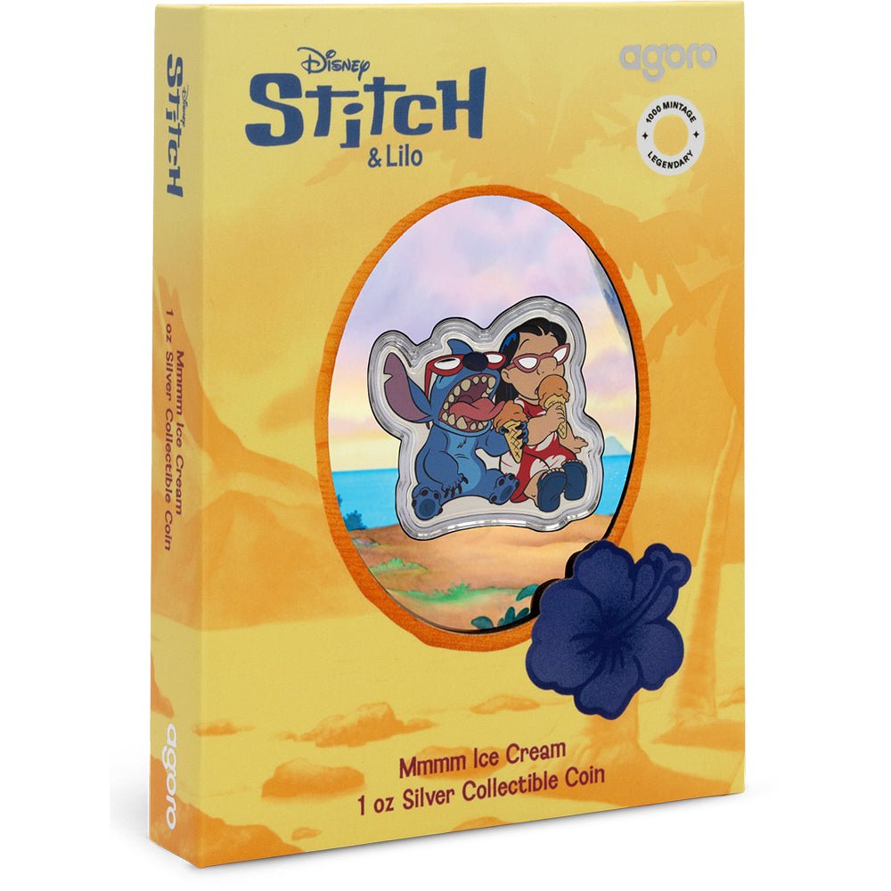 2025 Disney Stitch - Mmmm Ice Cream 1oz Silver Coin | Direct Coins