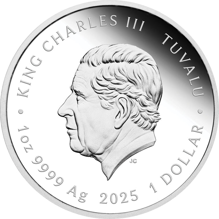 2025 Jimi Hendrix 1oz Silver Proof Coloured Coin – Direct Coins