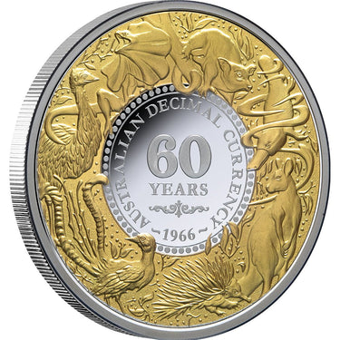 2026 $1 60 Years Decimal Currency 1oz Silver Proof Coin – Direct Coins