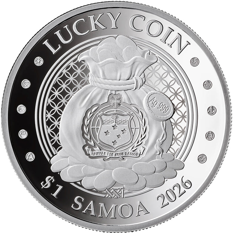 2026 $1 Lucky Coin - Maneki-Neko 1/2oz Silver Proof Coin – Direct Coins