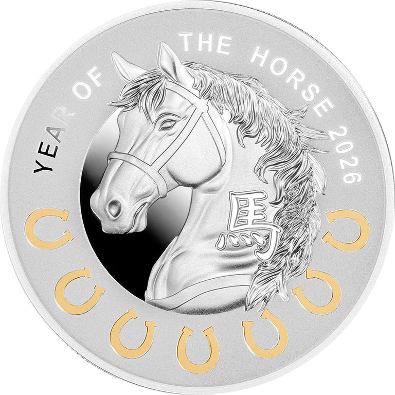 2026 $1 Year Of The Horse - 7 Elements Silver Proof Coin – Direct Coins