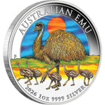 2026 Australian Emu 1oz Silver Coloured Coin | The Perth Mint – Direct ...