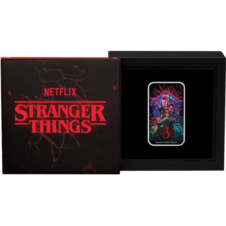 2026 Stranger Things - Season 3 1oz Silver Coloured Rectangular Coin ...
