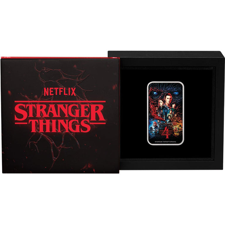 2026 Stranger Things - Season 4 1oz Silver Coloured Rectangular Coin ...