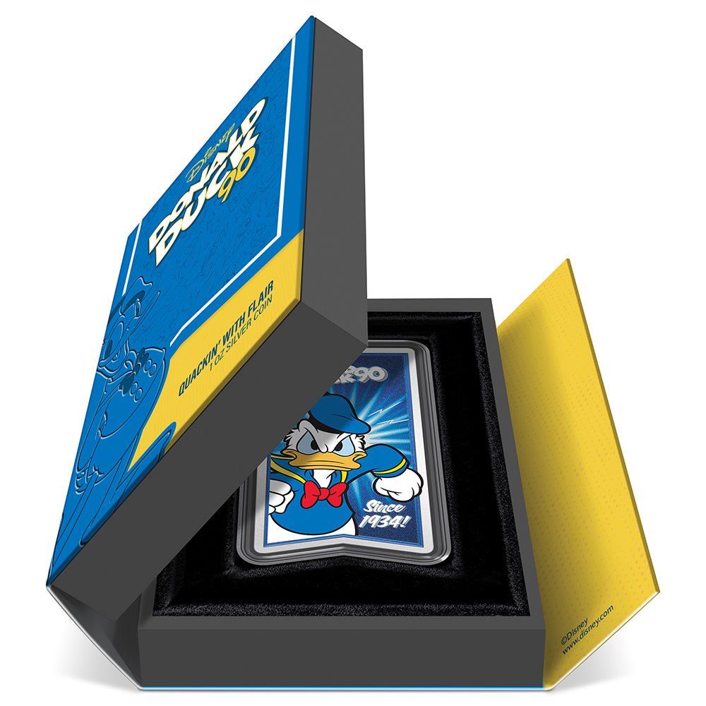 Disney Donald Duck 90th - Wise Quackin' Since 1934 1oz Silver Coin ...